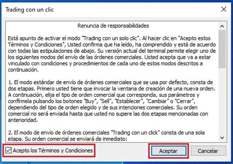 Activar Trading Con Un Clic One Click Trading MetaTrader 4 Y 5