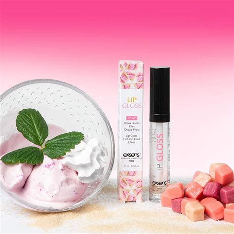 Орален гланц за устни студен и горещ ефект Lip Gloss Strawberry 7