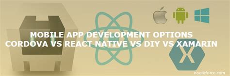 App Development Cordova Vs React Native Vs Xamarin Vs Diy Rprogramming
