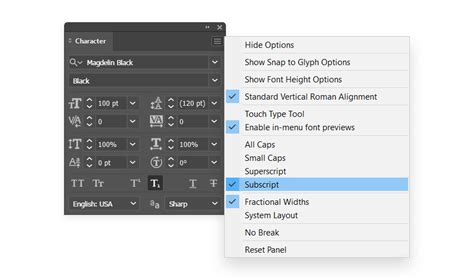 How To Do Subscript In Illustrator Envato Tuts