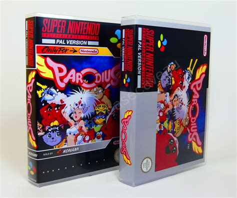 Parodius Snes Replacement Case Gamecasecaveau