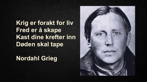 Krig Er Forakt For Liv Fred Er å Skape Steiganno