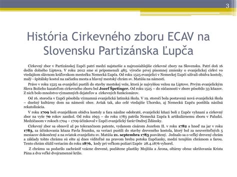 PPT Obec Vlachy Evanjelický a v Cirkevný zbor Partizánska Ľupča PowerPoint Presentation ID