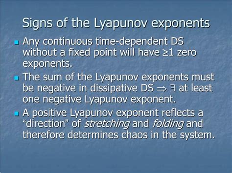 Ppt Lyapunov Exponents Powerpoint Presentation Free Download Id7085207
