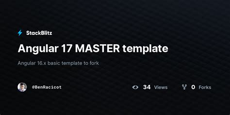 Angular 17 Master Template Stackblitz