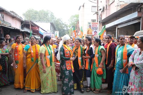 Mla Sunil Kamble सुनील कांबळे यांच्या विजयासाठी लाडक्या बहीणींची भव्य पदयात्रा Thekarbhari