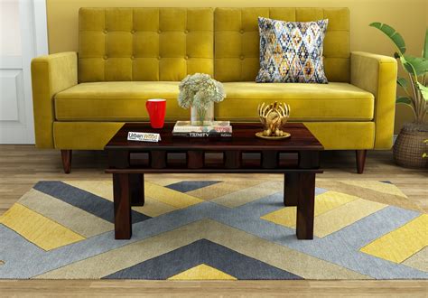 Buy Hover Coffee Table Walnut Finish Online In India Urbanwood