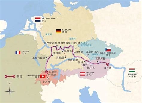 莱茵河畔地图 风景 平面图 大山谷图库