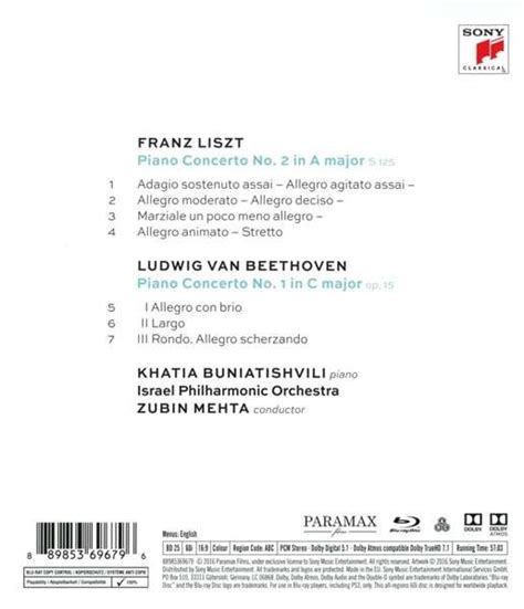 Khatia Buniatishvili Zubin Mehta Israel Philharmonic Orchestra L Szt