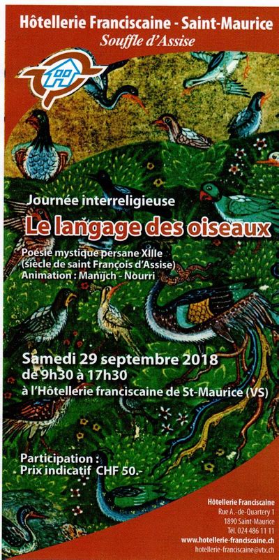 revue choisir Le langage des oiseaux à St Maurice
