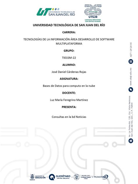 Tabla Comparativa De Sgdb Sql Nosql Y Nesql Pdf No Sql Base De