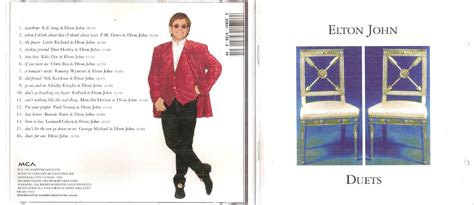 Elton John Duets Cd Nov 1993 Mca Nice 0123he 8811092627 Ebay