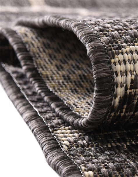 Black 8 X 11 4 Outdoor Trellis Indoor Outdoor Rug Esalerugs