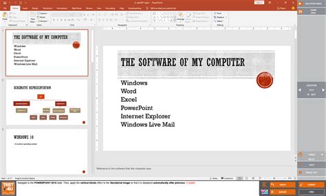 ECDL Intermediate Prep Test PowerPoint 2016 2013 2010 2007 2003