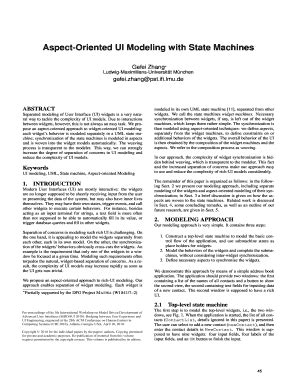 Aspect Oriented UI Modeling With State Machines Ceur Ws Form Fill Out