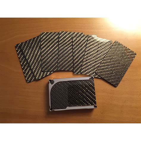 Carbon Fiber Privacy And Rfid Blocking Card Decadent Minimalist