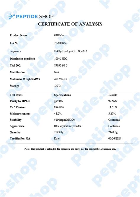 Ghk Cu 200mg Peptide Shop Canada