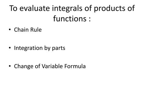PPT More On Derivatives And Integrals Product Rule Chain Rule PowerPoint Presentation ID