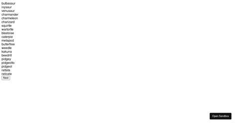 webdevsimplified s react pokemon pagination codesandbox