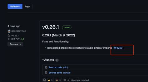 Github Release Link Error · Issue 4522 · Axiosaxios · Github