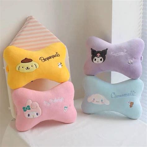 Melody Kuromi 車用 車載 頸枕 護頸 座椅 骨頭枕 玉桂狗 Cinnamoroll Cushion 預購 Carousell