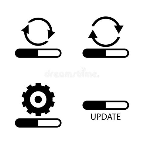 Update Icon Vector Stock Vector Illustration Of White 289433077