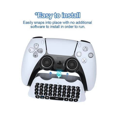 New Wireless Keyboard Controller Chat Pad For Playstation Ps Controller Built In Speaker