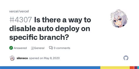 Is There A Way To Disable Auto Deploy On Specific Branch · Discussion