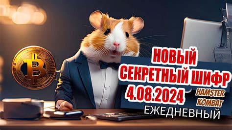 Новый ежедневный шифр на 3 4 августа в Хамстер Комбат Секретный Шифр