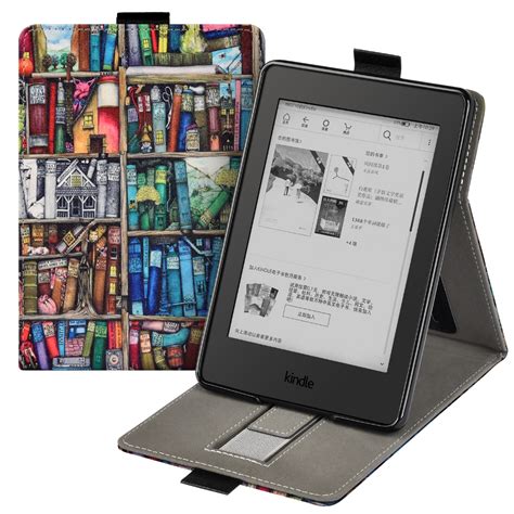 Premium PU Leather Smart Case For Kindle Th RS CV With Hand Strap Stand Cover For Kindle
