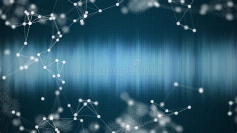 Futuristic Neural Network Of Trigonometric Figures Points And Polygons