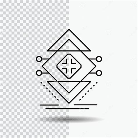 computing data infrastructure science structure line icon on
