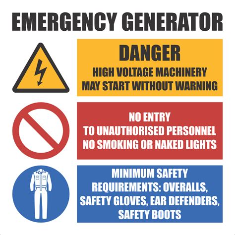 Emergency Generator Sign El32