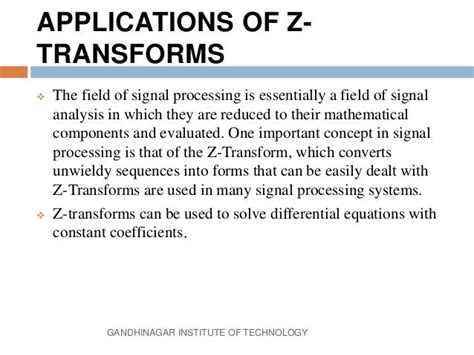 Analog Properties And Z Transform
