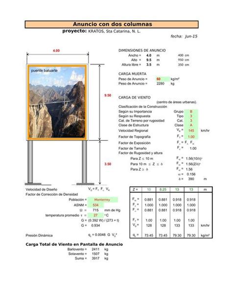 Hojas De Cálculo Anuncio Con Dos Columnas Ingeniería Civil Temas De Ingeniería Udocz
