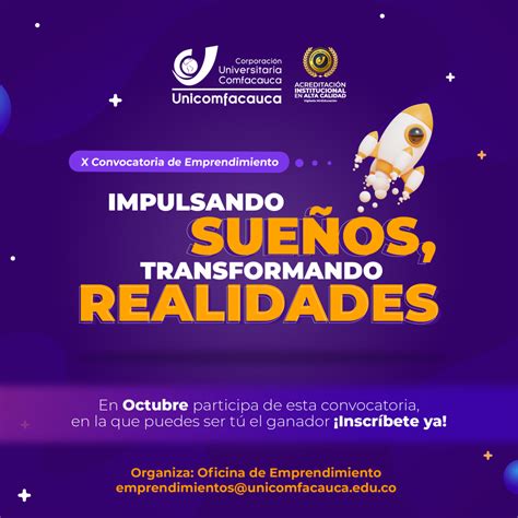 Apertura Convocatoria Interna De Emprendimiento Unicomfacauca