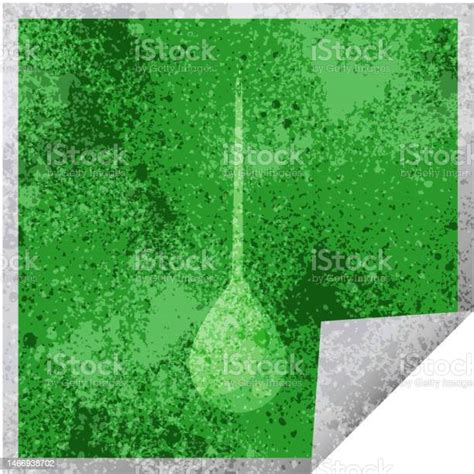 Slime Drip Graphic Vector Illustration Square Sticker Stock