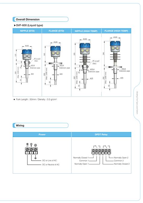 Buy Vibrating Fork Type Level Switch Svf From Seojin Instech Co Ltd South Korea Tradewheel Com