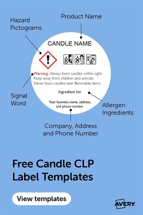 Free Printable Clp Label Template Template Samples