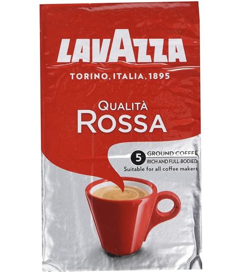 Lavazza Qualita Rossa Ground Coffee 500g Pack Of 10 Rich And