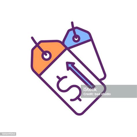 시장 Rgb 색상 아이콘의 가격 급등 가격에 대한 스톡 벡터 아트 및 기타 이미지 가격 개념 개선 Istock