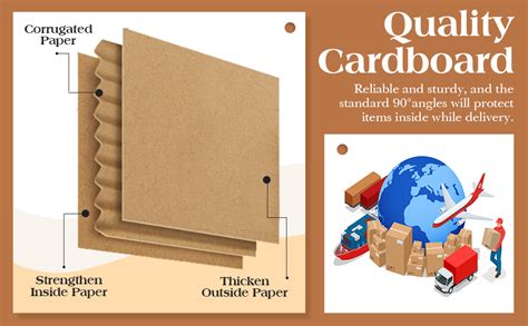 Yeaqee 72 Pcs Shipping Boxes Corrugated Cardboard Small