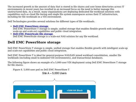 File Workload Guidance Vdi Design Guide—citrix Virtual Apps And Desktops On Vxrail And Vsan