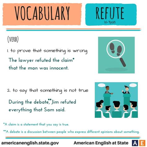 Vocabulary Refute Vocabulary Learn English Rare Words