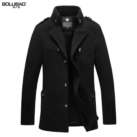 New Arrival Winter Wool Blends Brand Men Suits Dress Jackets Men Casual Long Thicken Wool