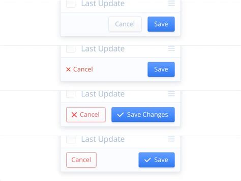 Cancel And Save App Design Cancelled Save