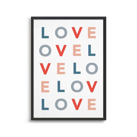Love Poster Printable Modern Wall Art Etsy Uk Modern Wall Art Etsy