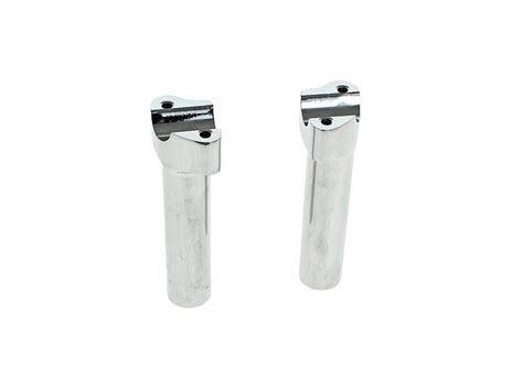 6in Tall Risers Chrome Fits 1in Handlebar V Twin Handlebars