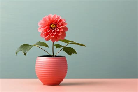 Premium Photo Floral Composition With Single Flower