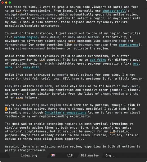 Emacs Bubble Mode
